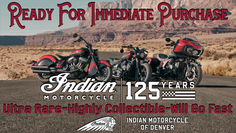 A Rare 125th Anniversary Indian Motorcycle — Hand-Painted in Golden ...