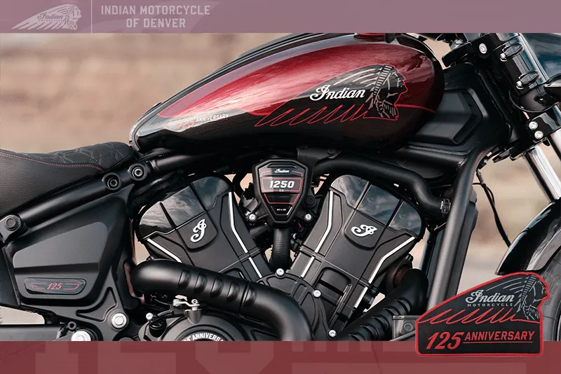 A Rare 125th Anniversary Indian Motorcycle — Hand-Painted in Golden ...